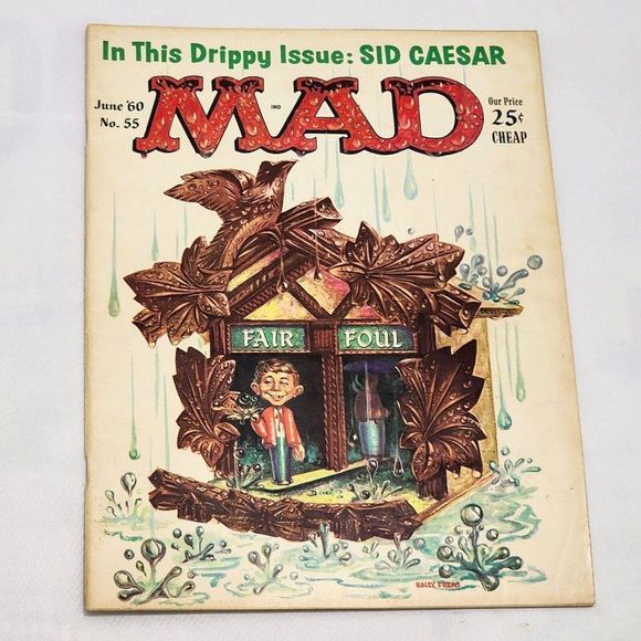 Mad Magazine | Other | Mad Magazine 55 June96 Classic Kelly Freas Cover ...